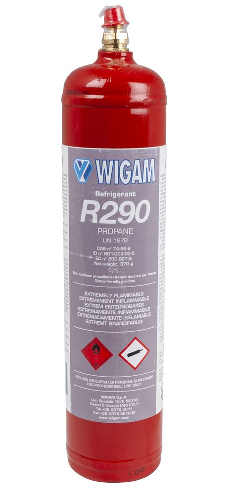 R290 370g Propan u/adapter - Naturlige kuldemedier - Moderne Kjøling AS
